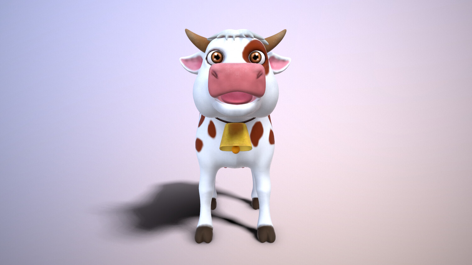 ArtStation - cartoon cow | Game Assets