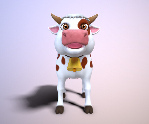 ArtStation - cartoon cow | Game Assets