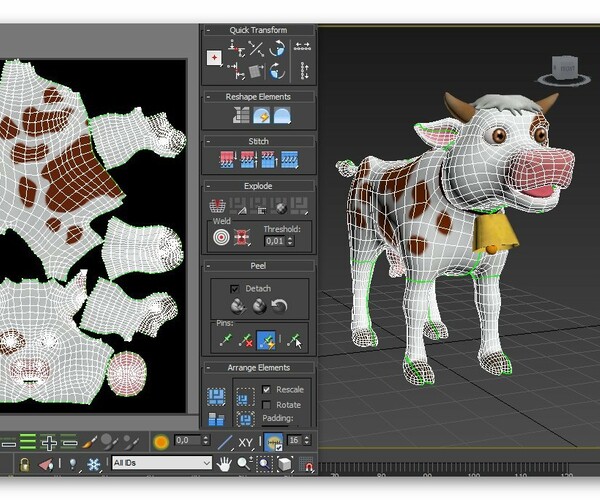 ArtStation - cartoon cow | Game Assets