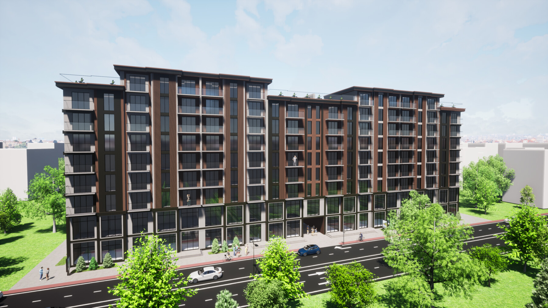 ArtStation - Apartment 9 storey with terrace | Resources