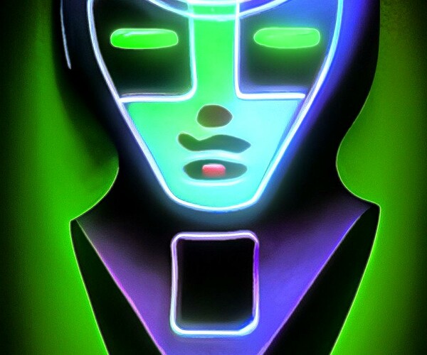 ArtStation - Mask Neon Bot Pack | Artworks