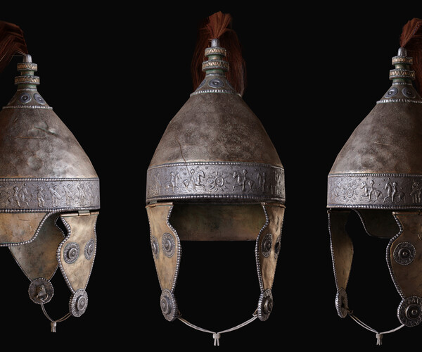 ArtStation - Celtic Helmet Lord Bronze | Game Assets