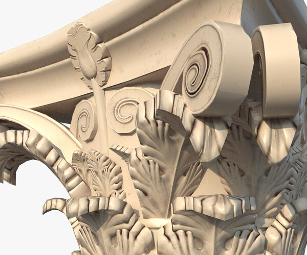 ArtStation - Corinthian Column - The Classical Order | Game Assets