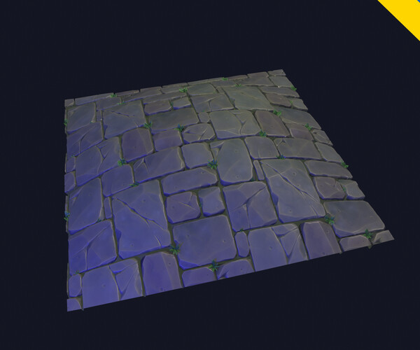 ArtStation - Stylized Cobblestone Material | Game Assets