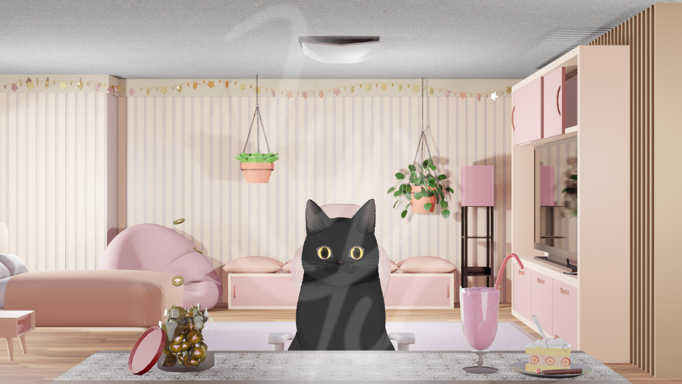 ArtStation - Pink Room Background | Artworks