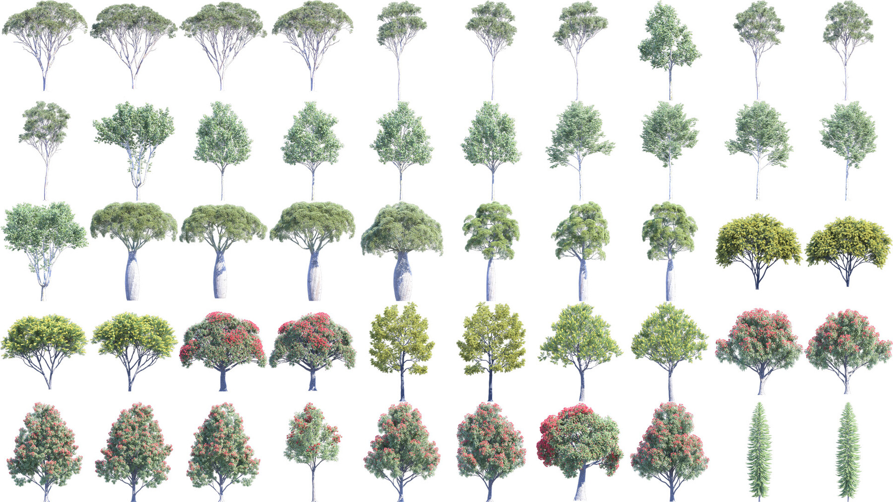 ArtStation - tree cutout png 4k & psd (Alder, Maple, Weeping willow ...
