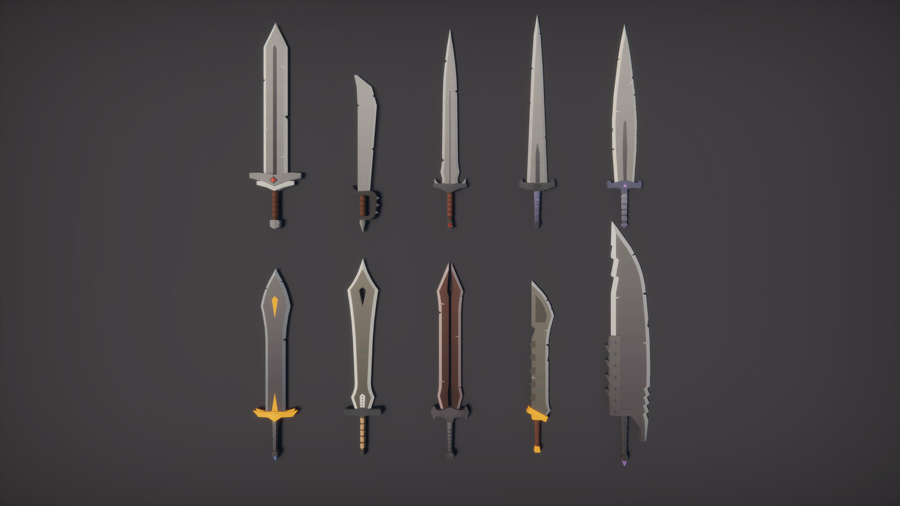 ArtStation - Low Poly RPG Fantasy Weapons - Asset for Unity 3D | Game ...