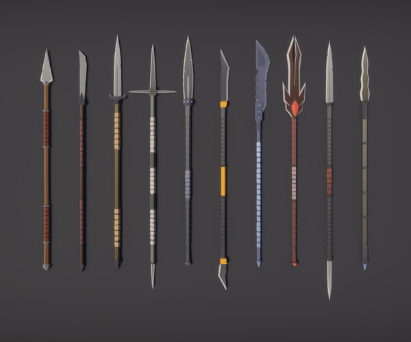 ArtStation - Low Poly RPG Fantasy Weapons - Asset for Unity 3D | Game ...