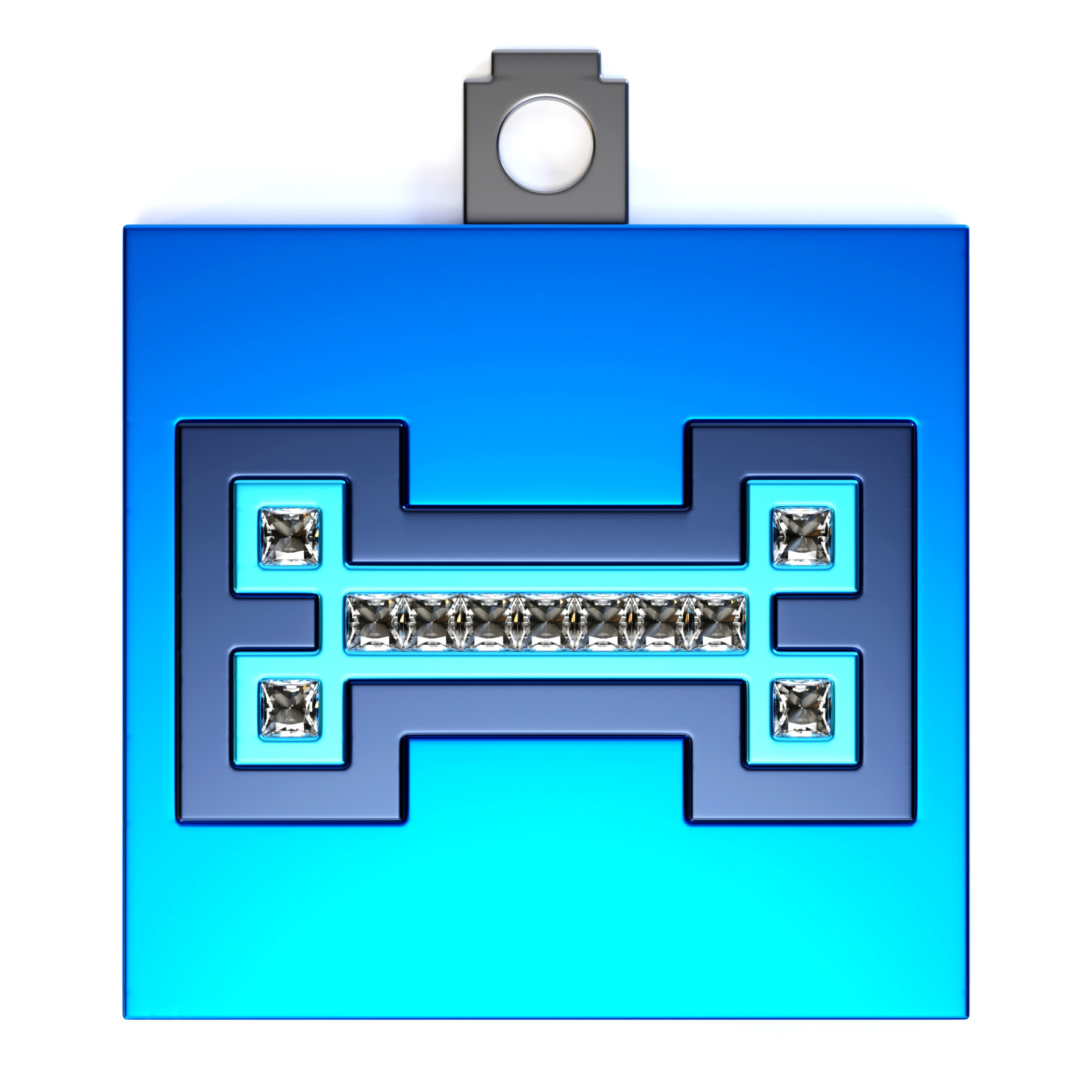 ArtStation - H Bone Pendant with Stones | Resources