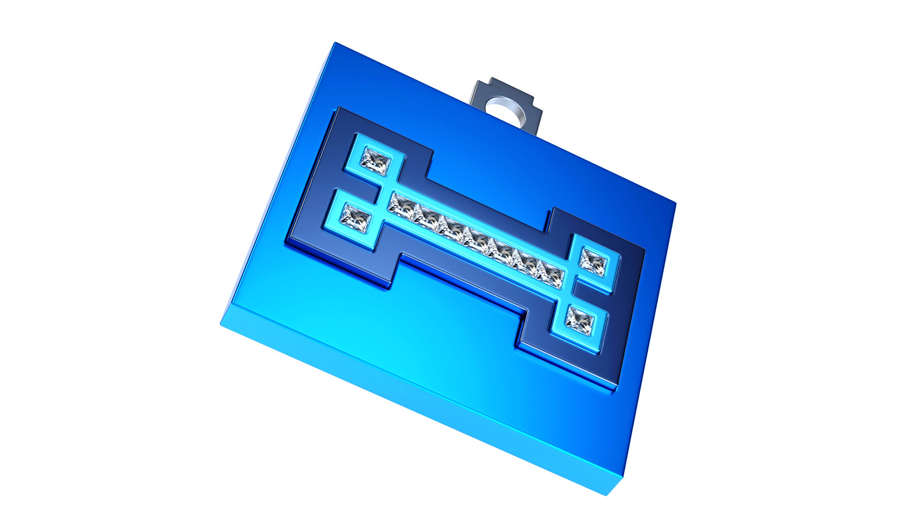 ArtStation - H Bone Pendant with Stones | Resources