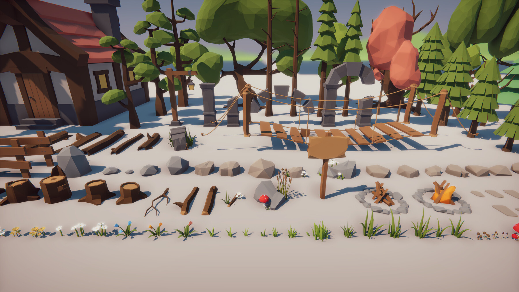 ArtStation - Low Poly Nature Pack - Asset for Unity 3D, Map and Models ...