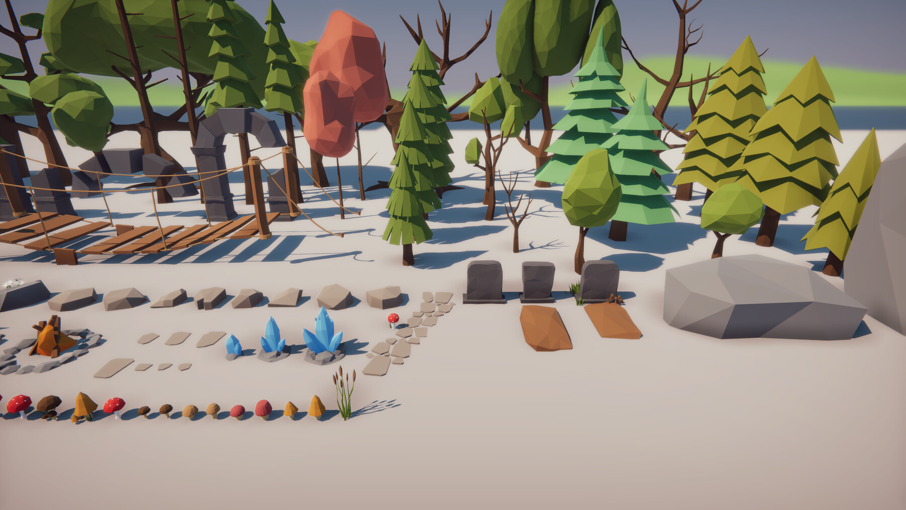 ArtStation - Low Poly Nature Pack - Asset for Unity 3D, Map and Models ...
