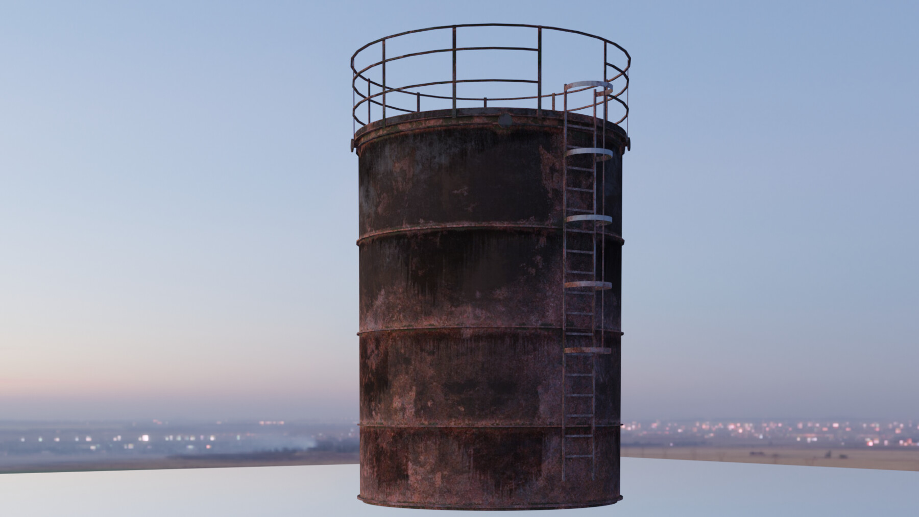 ArtStation - RUSTED STORAGE TANK GAME READY 3D MODEL | Resources