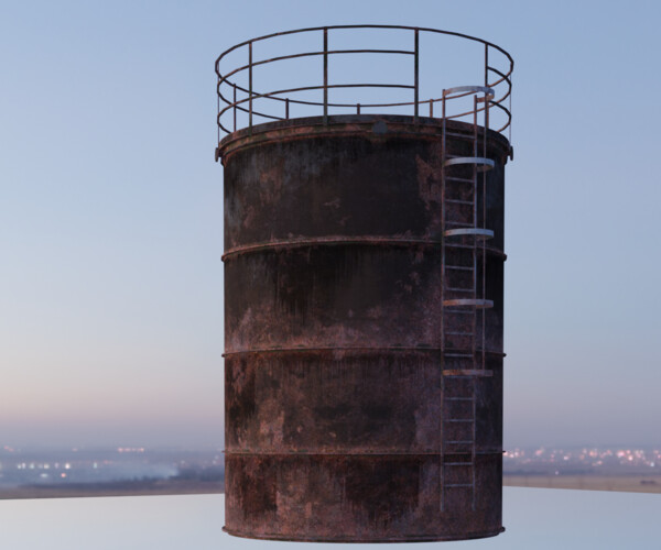 ArtStation - RUSTED STORAGE TANK GAME READY 3D MODEL | Resources