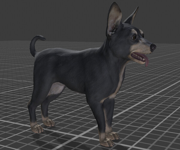 ArtStation - Dog - Toy Terrier | Game Assets