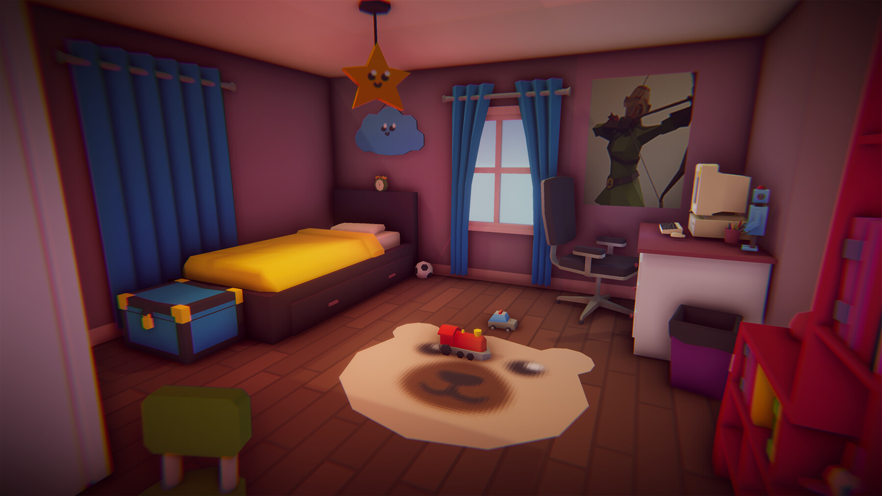 ArtStation - Low Poly House Interior | Game Assets