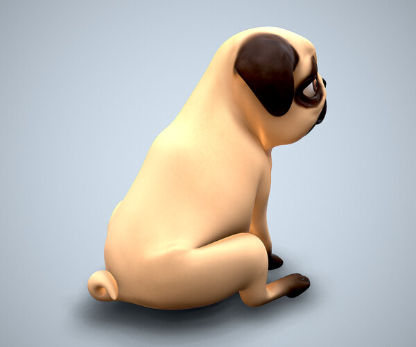 ArtStation - cartoon pug | Game Assets