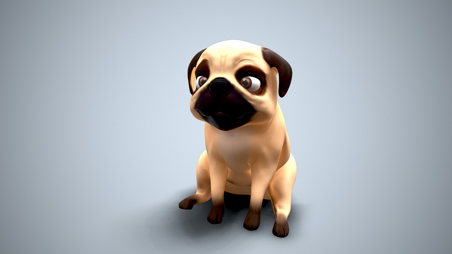 ArtStation - cartoon pug | Game Assets