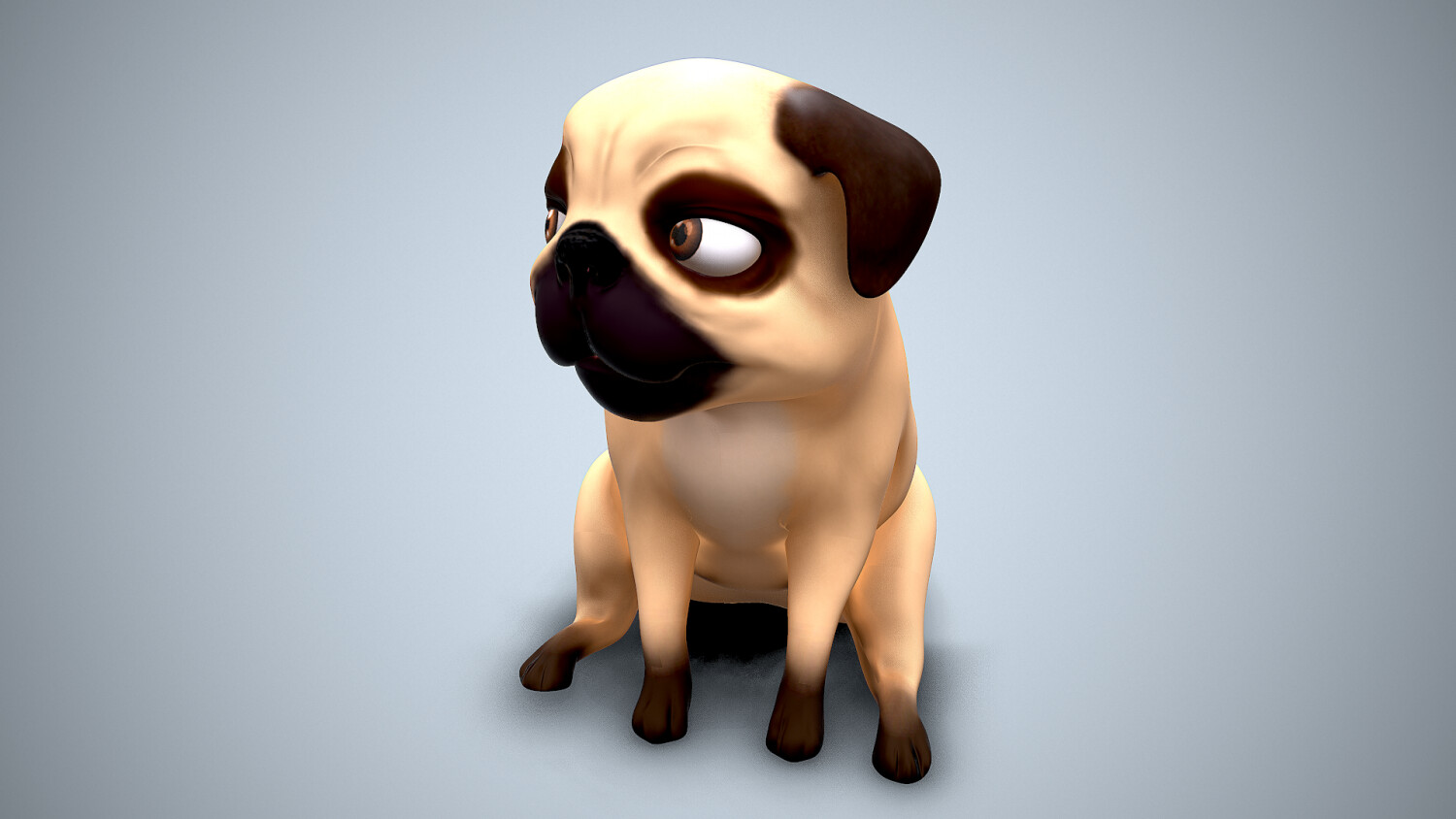 ArtStation - cartoon pug | Game Assets