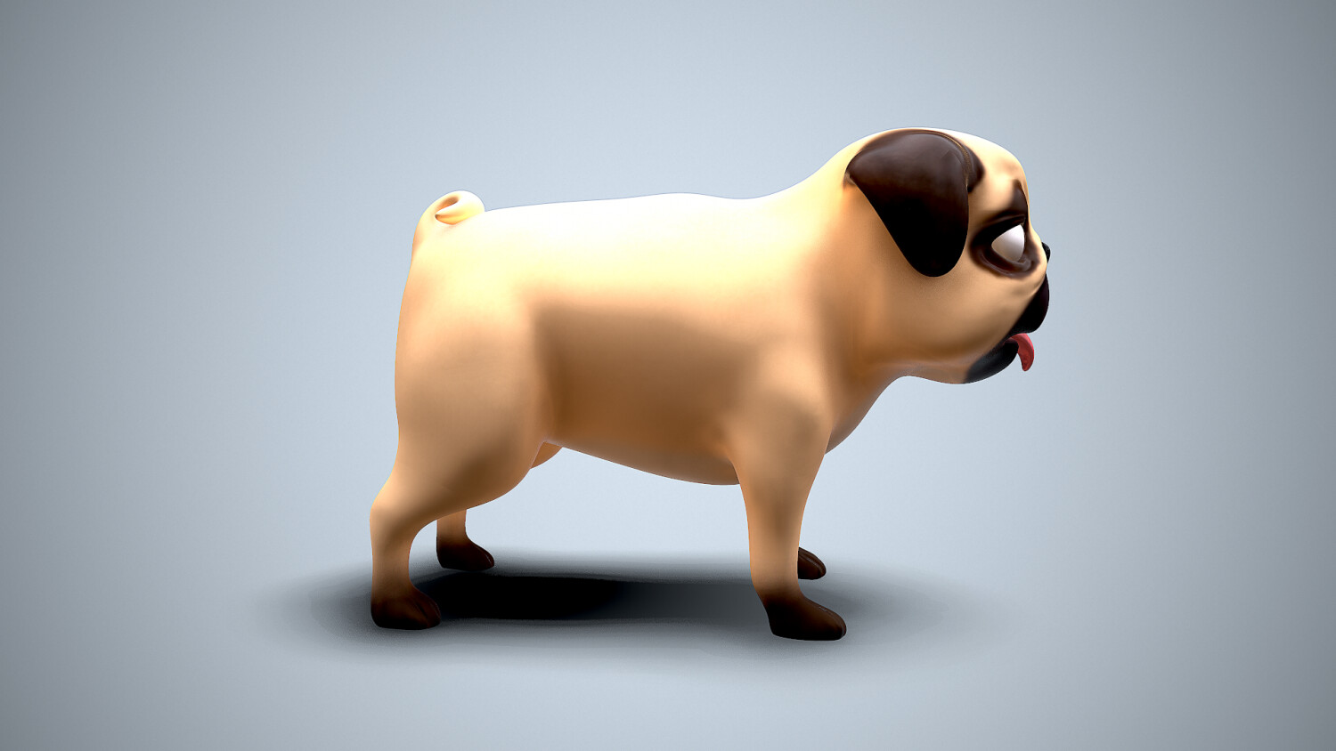 ArtStation - cartoon pug | Game Assets