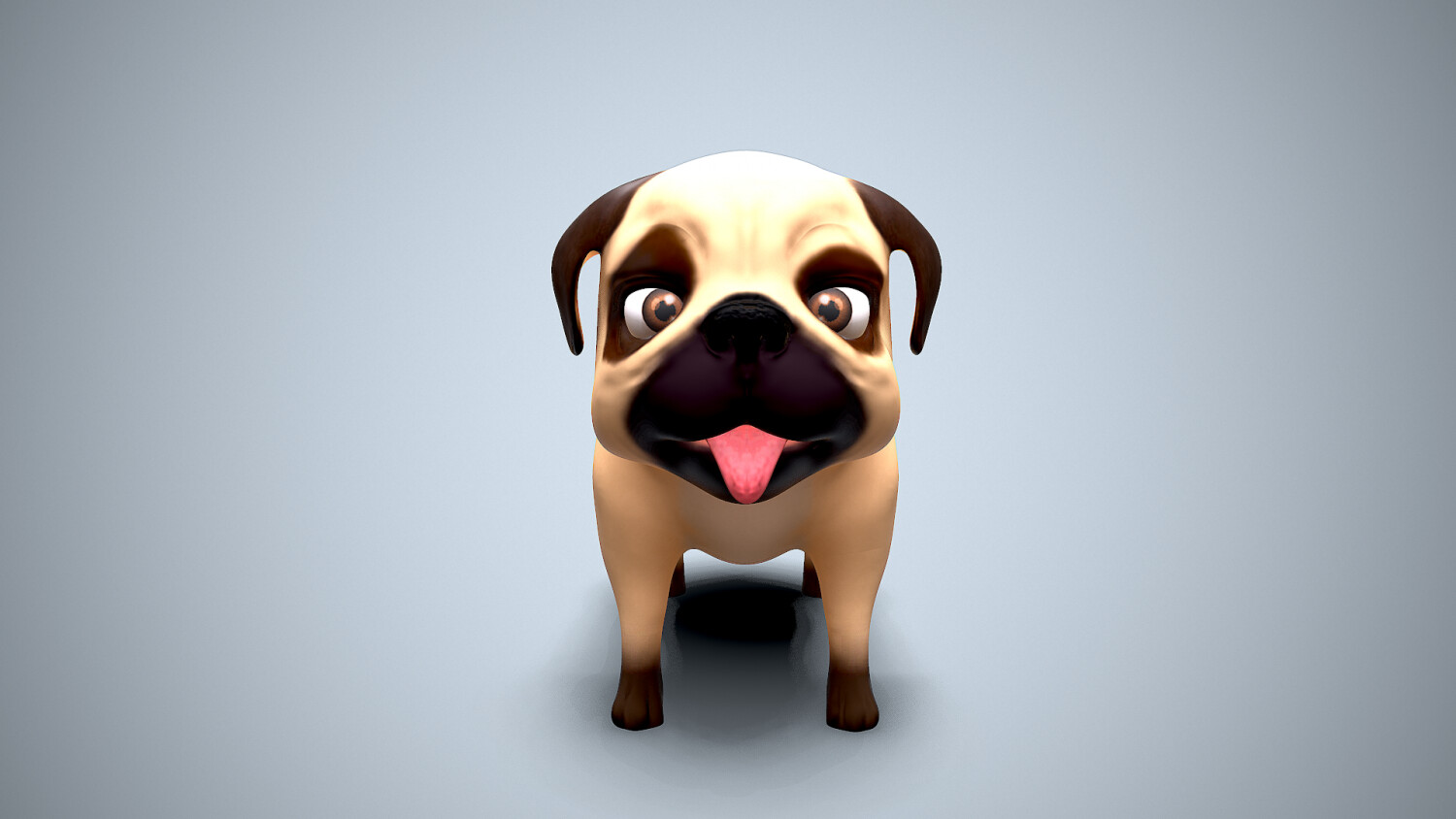 ArtStation - cartoon pug | Game Assets