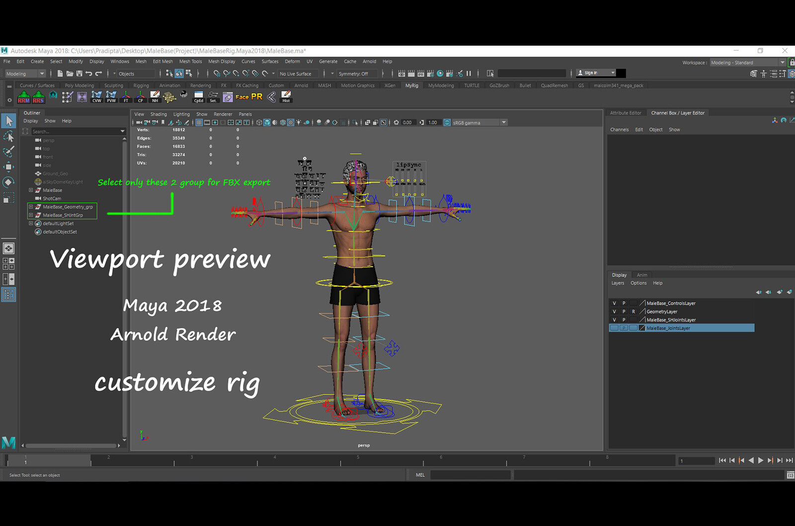 ArtStation - Male Base | Game Assets