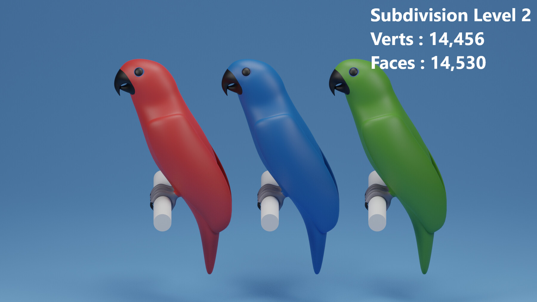 ArtStation - Cartoon Cute Bird Parrot 3D model | Resources