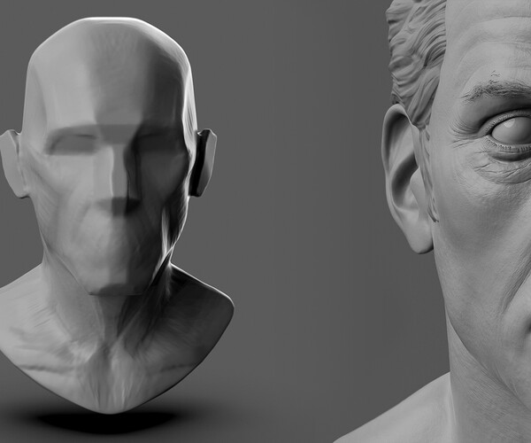 ArtStation - Male Portrait - Stage 01 | Resources