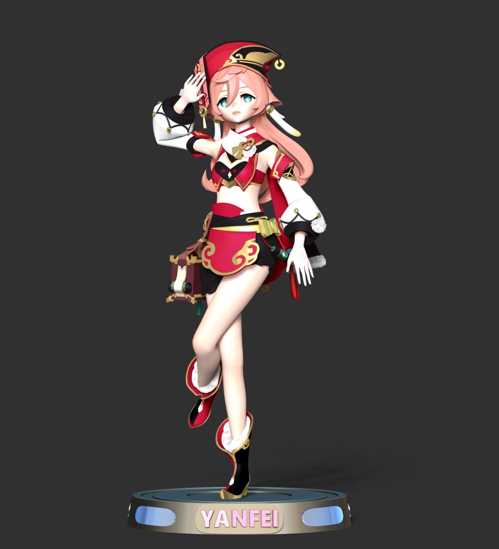 ArtStation - Yanfei - Genshin Impact | Resources