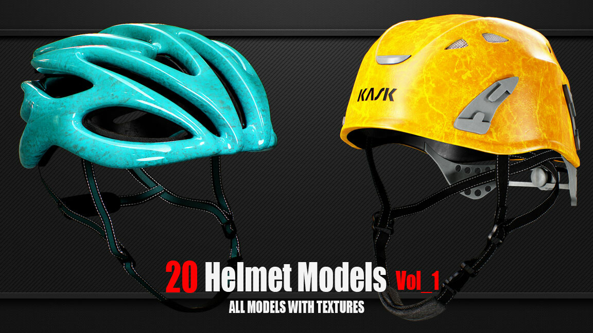 ArtStation - 20 Helmet Models with Textures vol1( ready for Game ...
