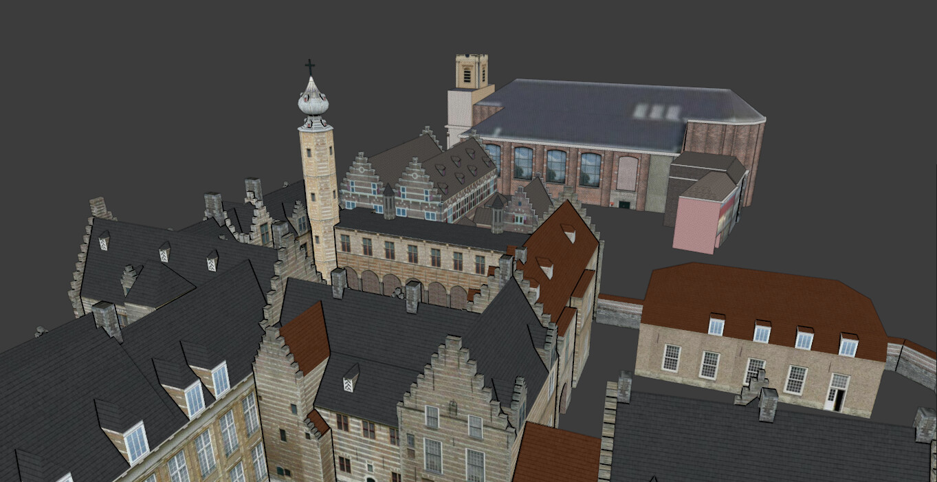 ArtStation - 10 IN 1 EUROPEAN BUILDING GAME READY 3D MODEL | Game Assets