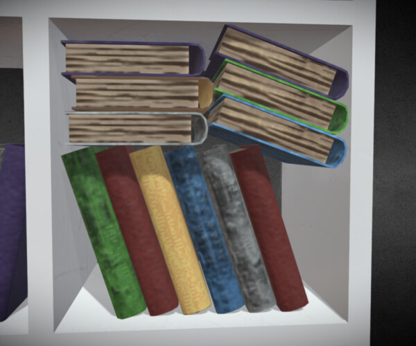 ArtStation - Bookshelf | Game Assets