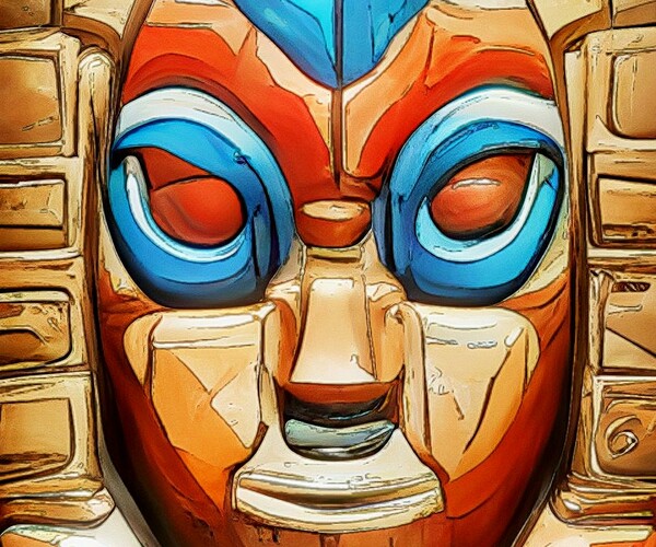 ArtStation - Totem Aztec 1k image jpg collection | Artworks