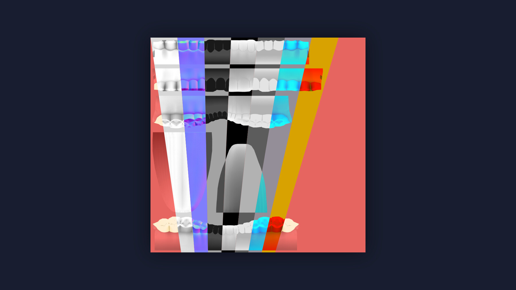 ArtStation - Semi-realistic Stylized Teeth (Game Ready, PBR, 4k, Low ...