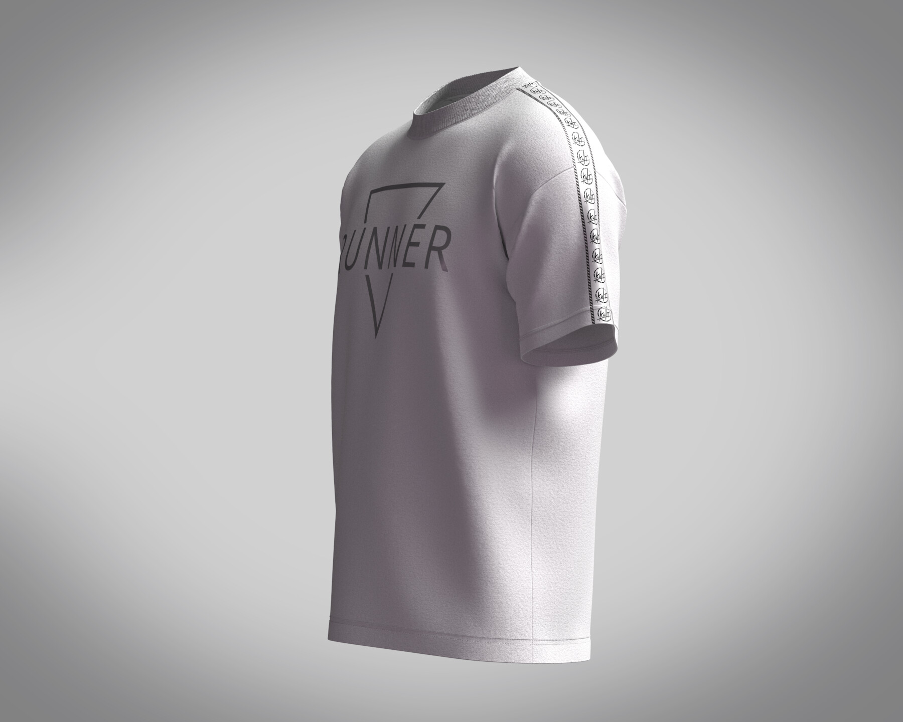 ArtStation - T-Shirt White Runner | Resources