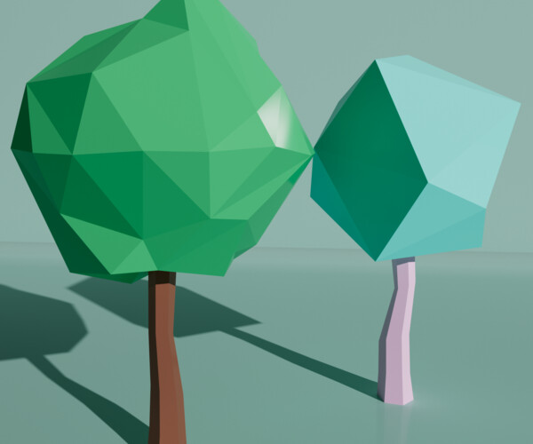 ArtStation - Low poly trees | Resources