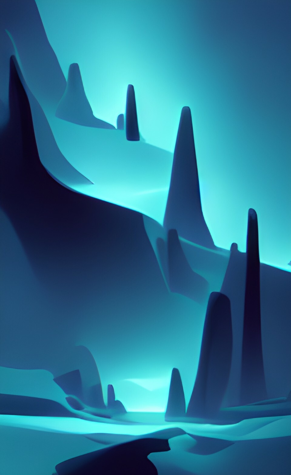 ArtStation - Ice Rock Background for mobile game 1k jpg collection ...