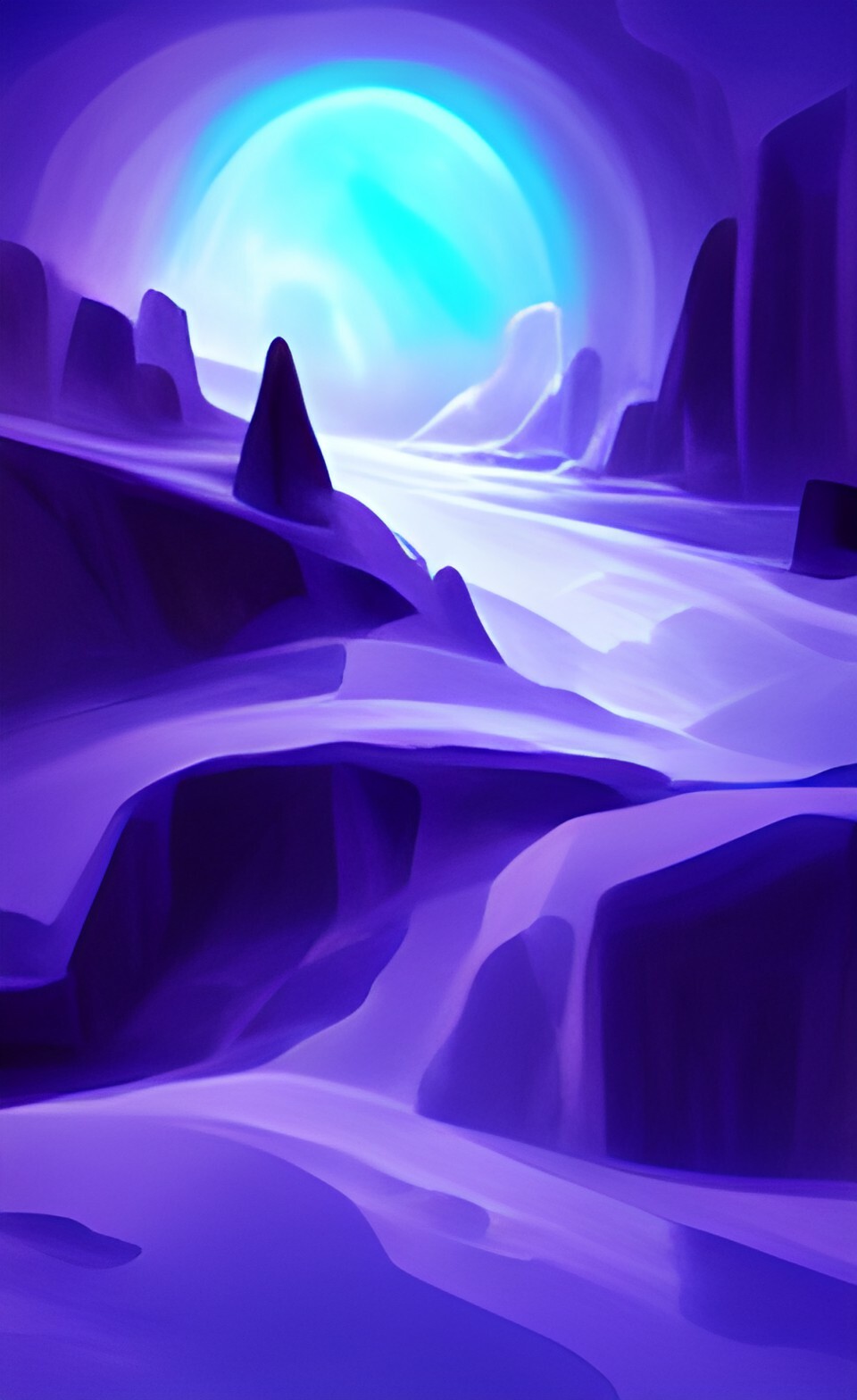 ArtStation - Ice Rock Background for mobile game 1k jpg collection ...