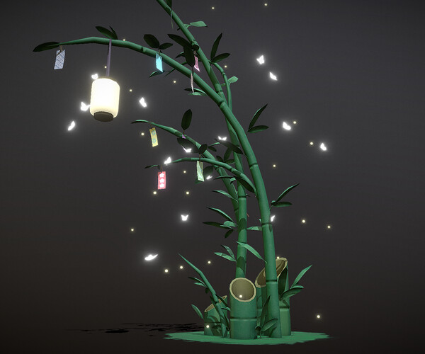ArtStation - Japanese Wish Tree | Game Assets