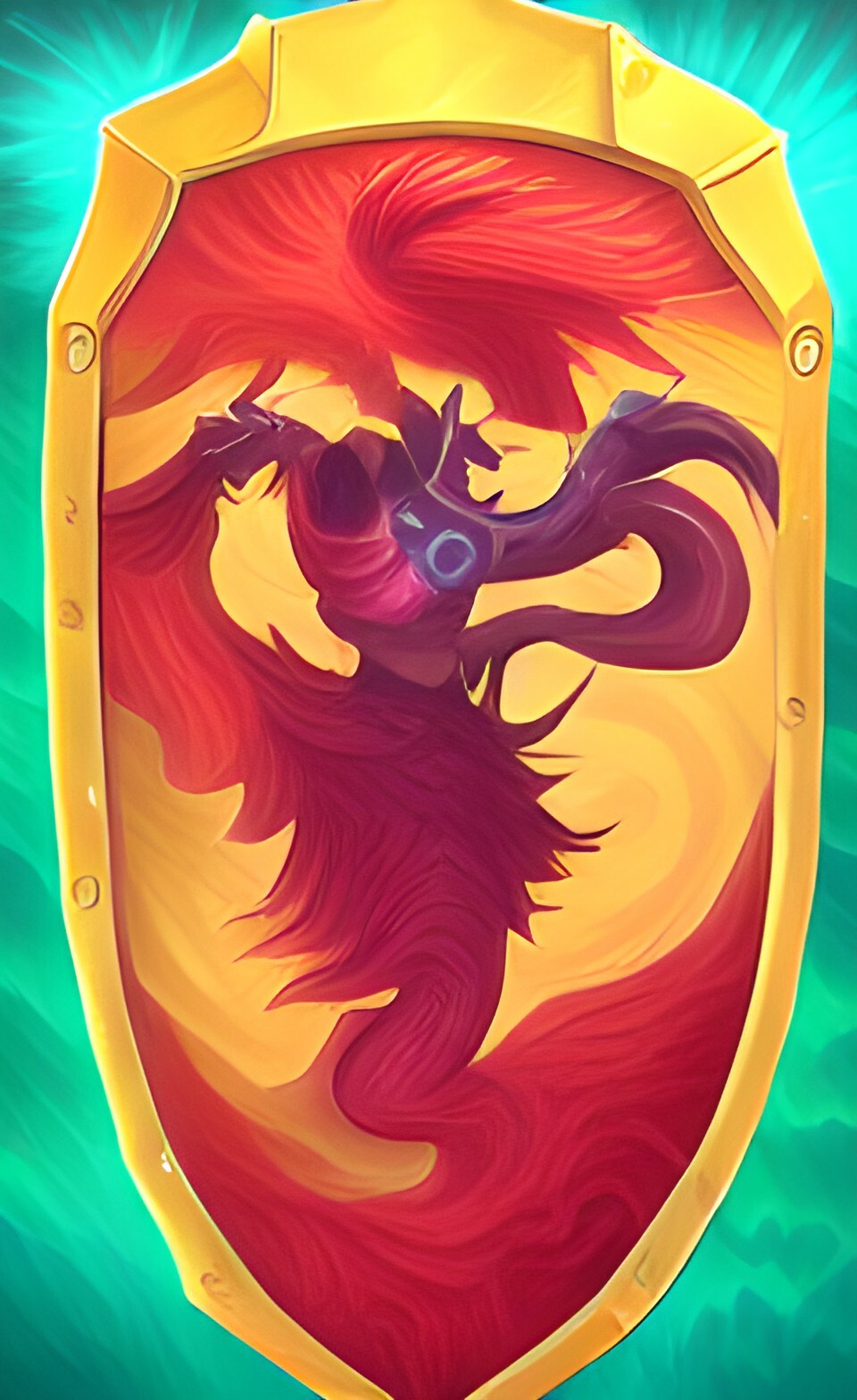 ArtStation - Shield fantasy epic legends game icon Stylized digital ...