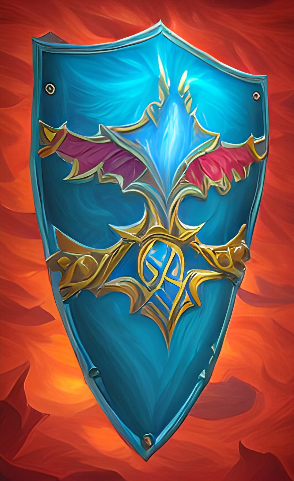 ArtStation - Shield fantasy epic legends game icon Stylized digital ...