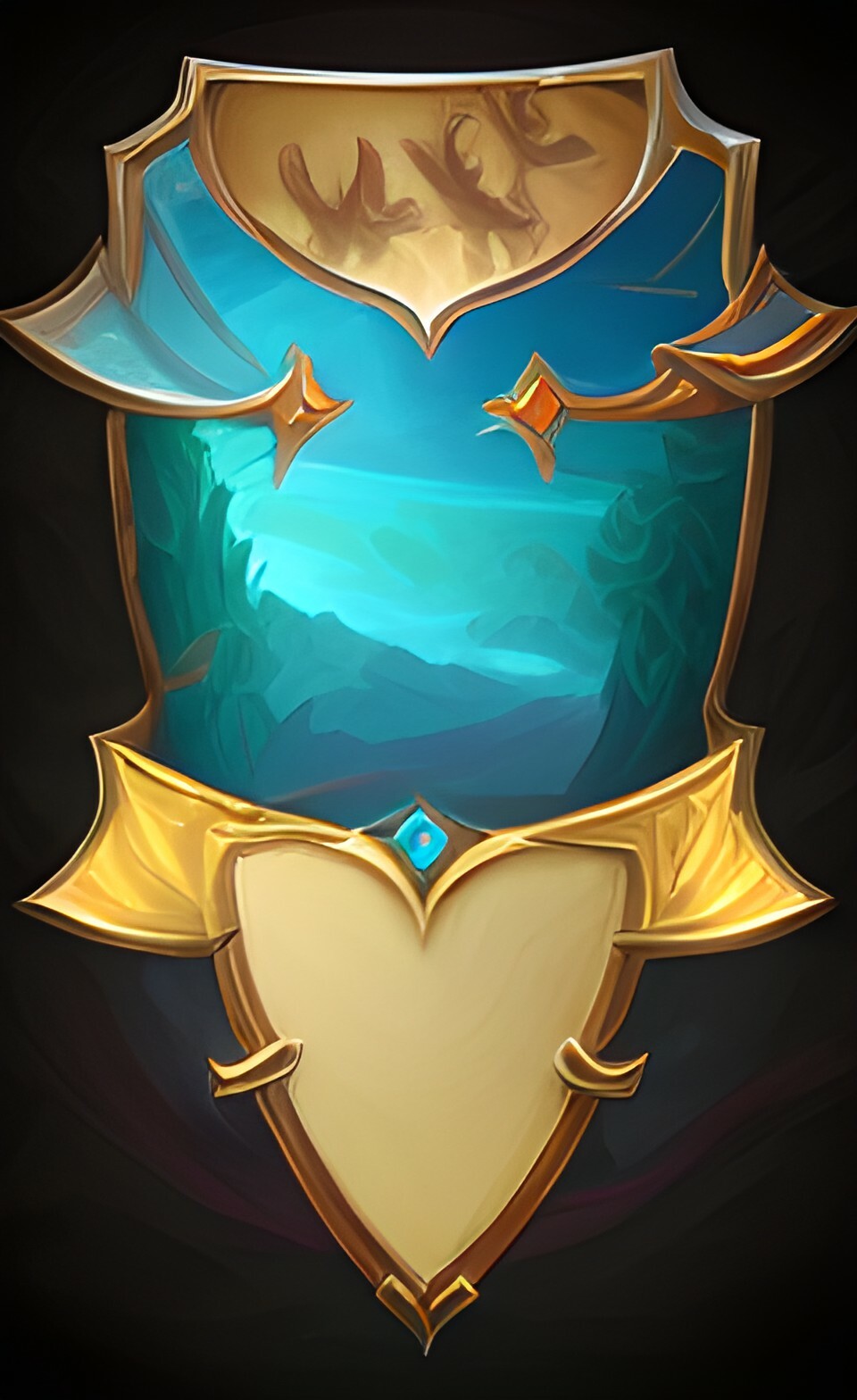 ArtStation - Shield fantasy epic legends game icon Stylized digital ...