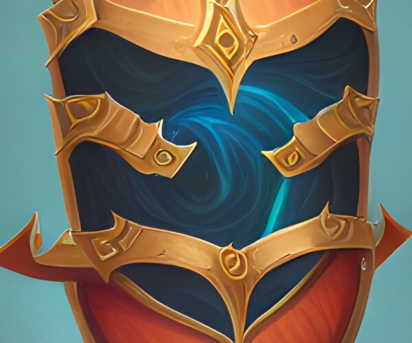 ArtStation - Shield fantasy epic legends game icon Stylized digital ...