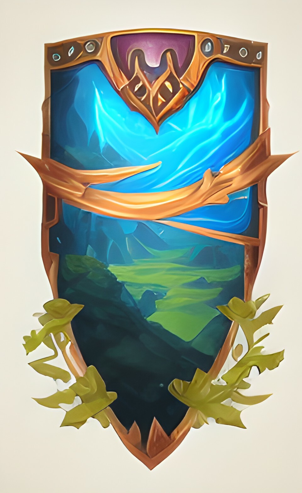 ArtStation - Shield fantasy epic legends game icon Stylized digital ...