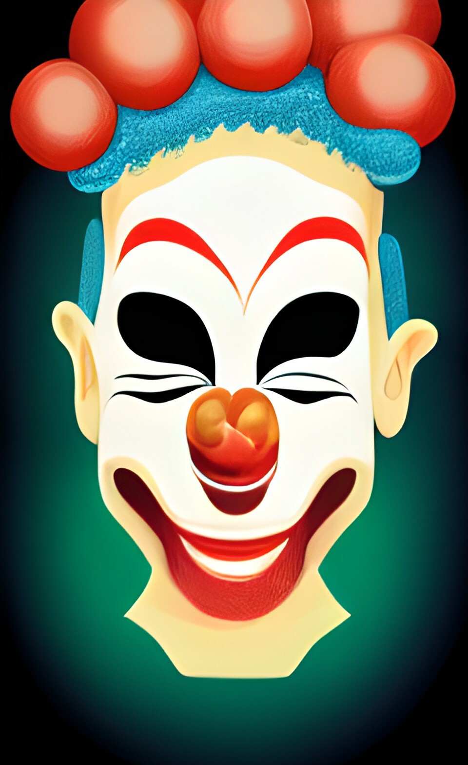 ArtStation - Mask Clown digital illustration 1K image pack | Artworks