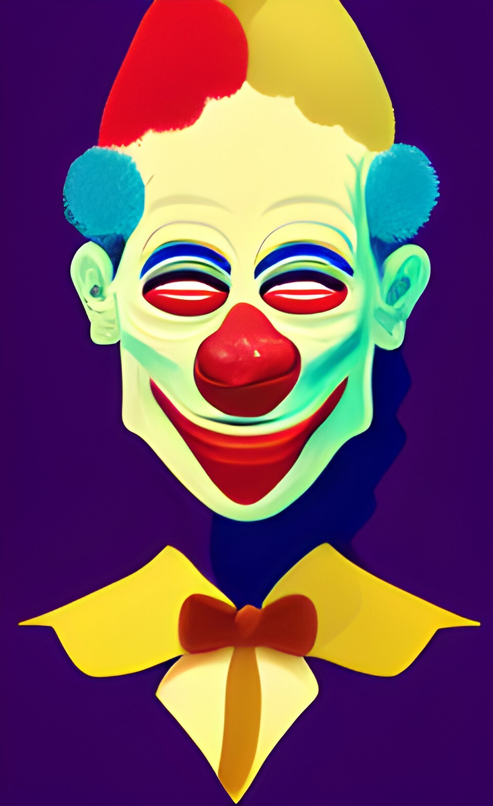 ArtStation - Mask Clown digital illustration 1K image pack | Artworks