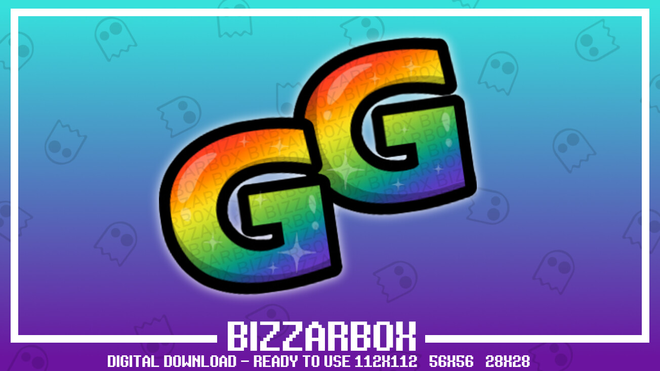 ArtStation - Twitch Emote: Rainbow GG | Artworks