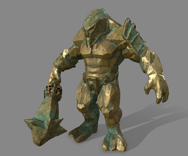 ArtStation - gold monster | Game Assets