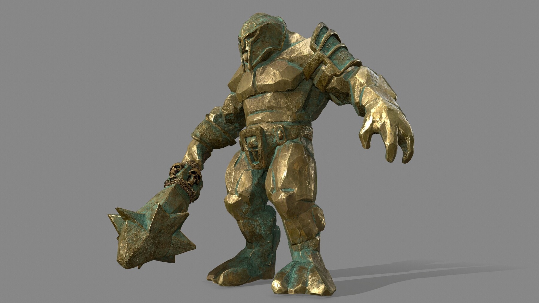 ArtStation - gold monster | Game Assets