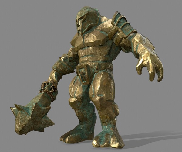 ArtStation - gold monster | Game Assets